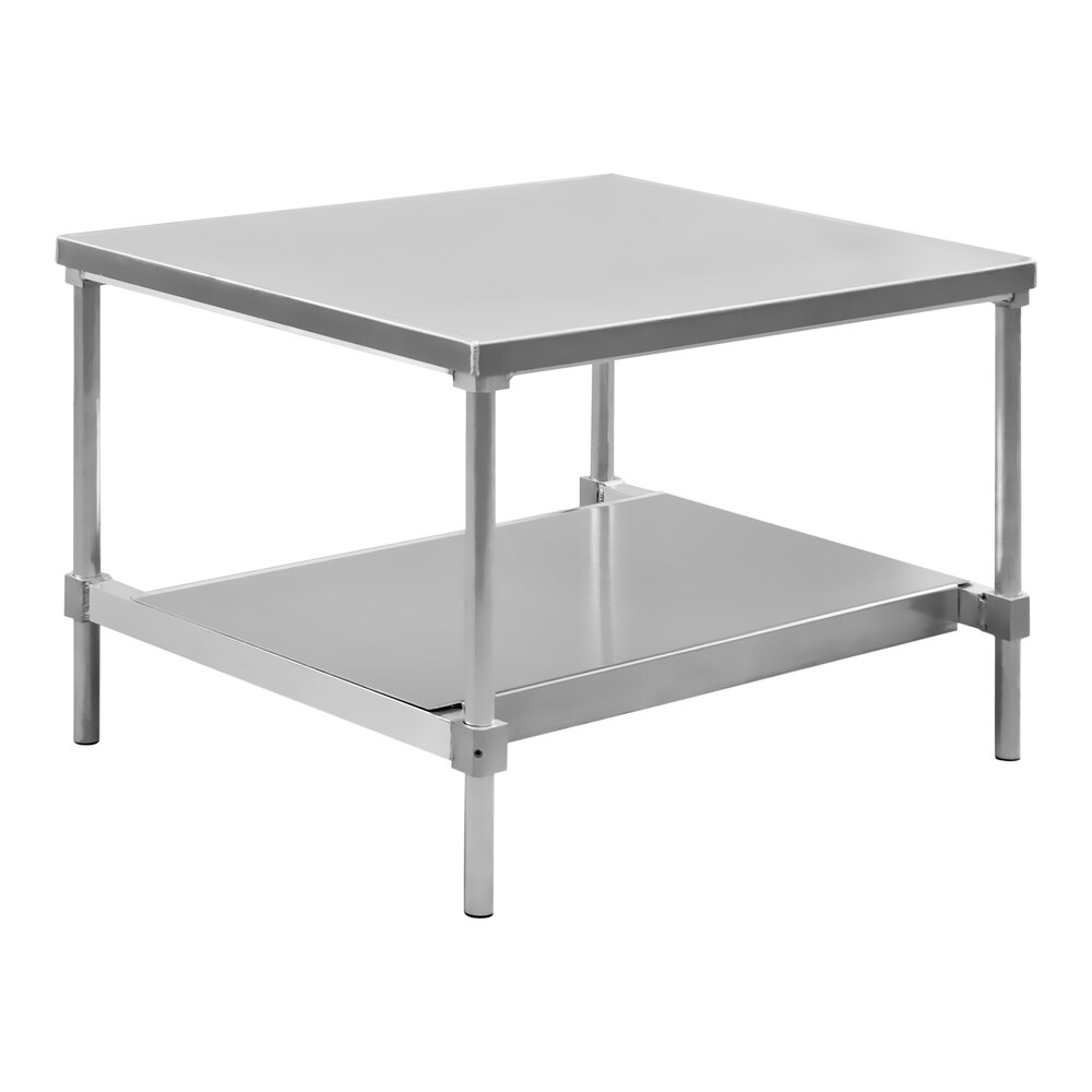 New Age 12448GSU 48" x 24" x 24" Aluminum Equipment Stand with Undershelf