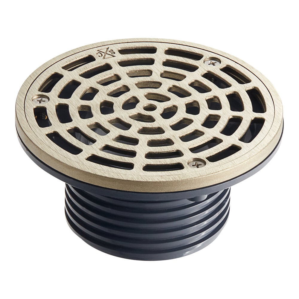 Sioux Chief 832-3HNR 5 1/2" Round Finish Fixture with PVC Base, Nickel ...