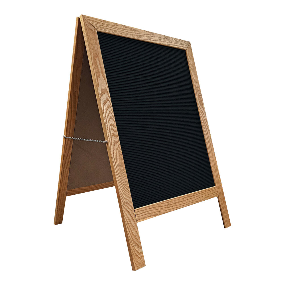 United Visual Products 24" x 30" Black Letterboard A-Frame Sidewalk ...