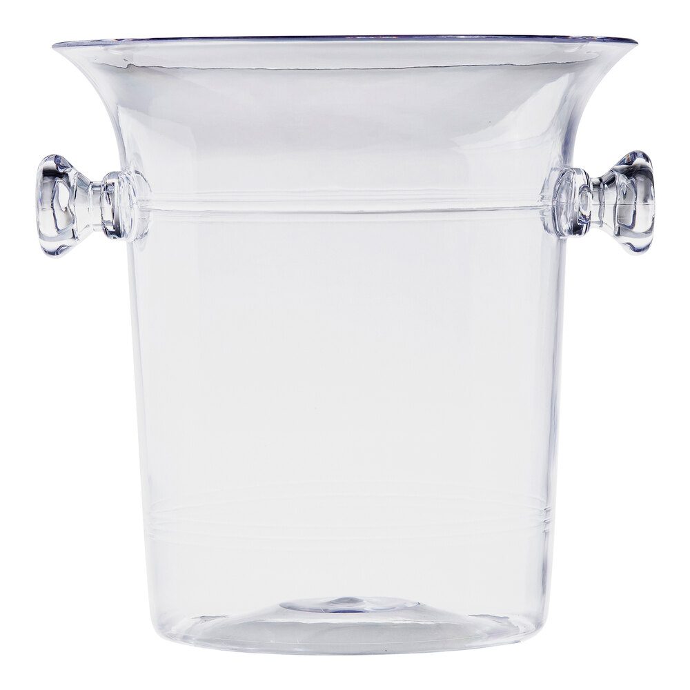 Tablecraft 3.5 Qt. Clear SAN Plastic Wine / Champagne Bucket PB5120