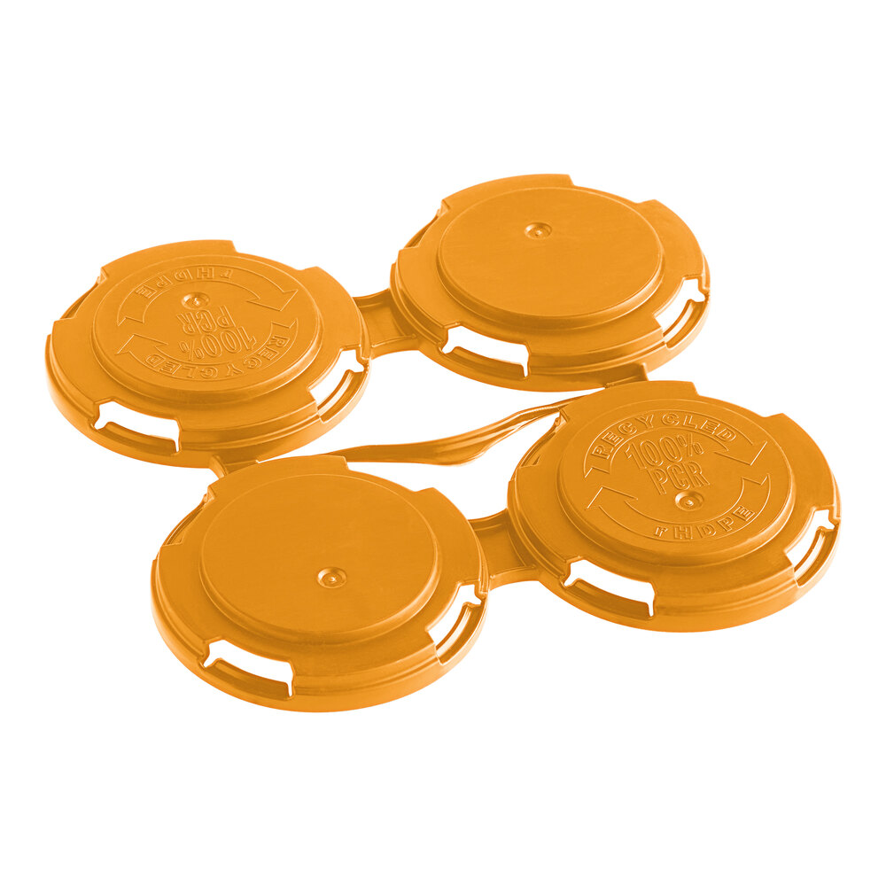PakTech Marigold Plastic 4-Pack Can Carrier - 788/Case