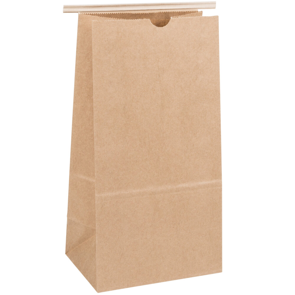 Choice 3 lb. Brown Kraft Customizable Paper Coffee Bag with Reclosable ...