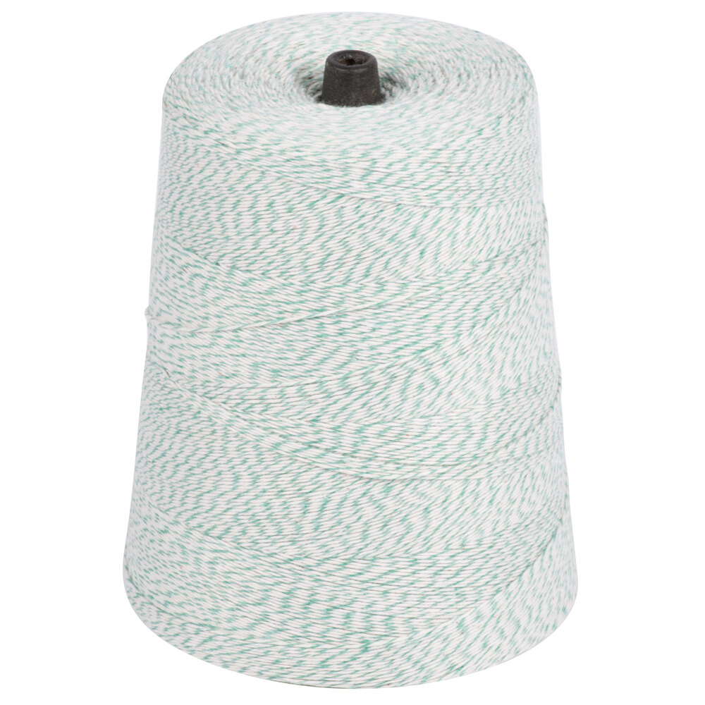 Green and White Variegated Polyester Cotton Blend Baker's Twine 2 lb. Cone