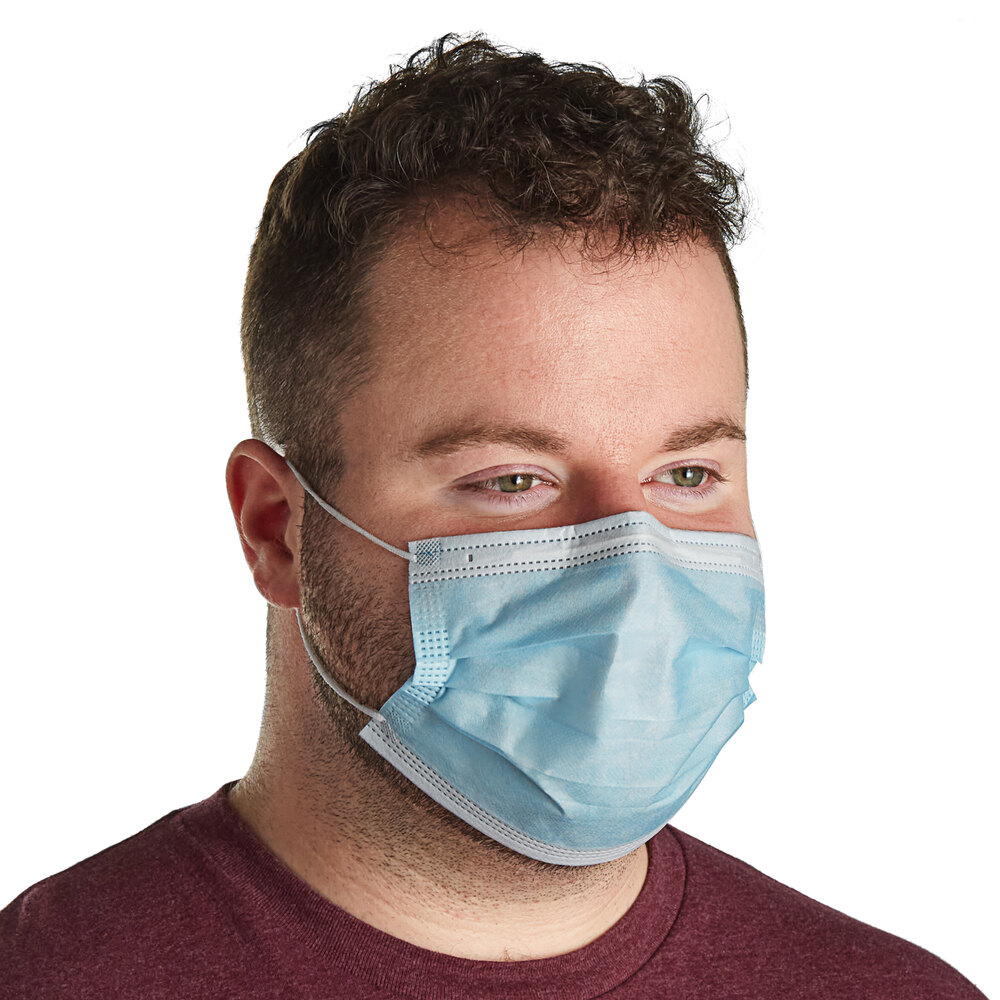 3-PLY DISPOSABLE POLYPROPYLENE MASK 50/BOX