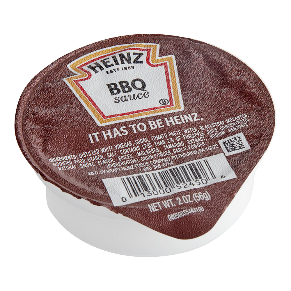 Heinz BBQ Sauce Portion Cups 2 oz. - 60/Case
