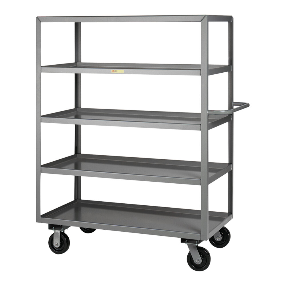 Little Giant 30" x 60" x 65" Heavy-Duty Lipped 5-Shelf Steel Truck with ...