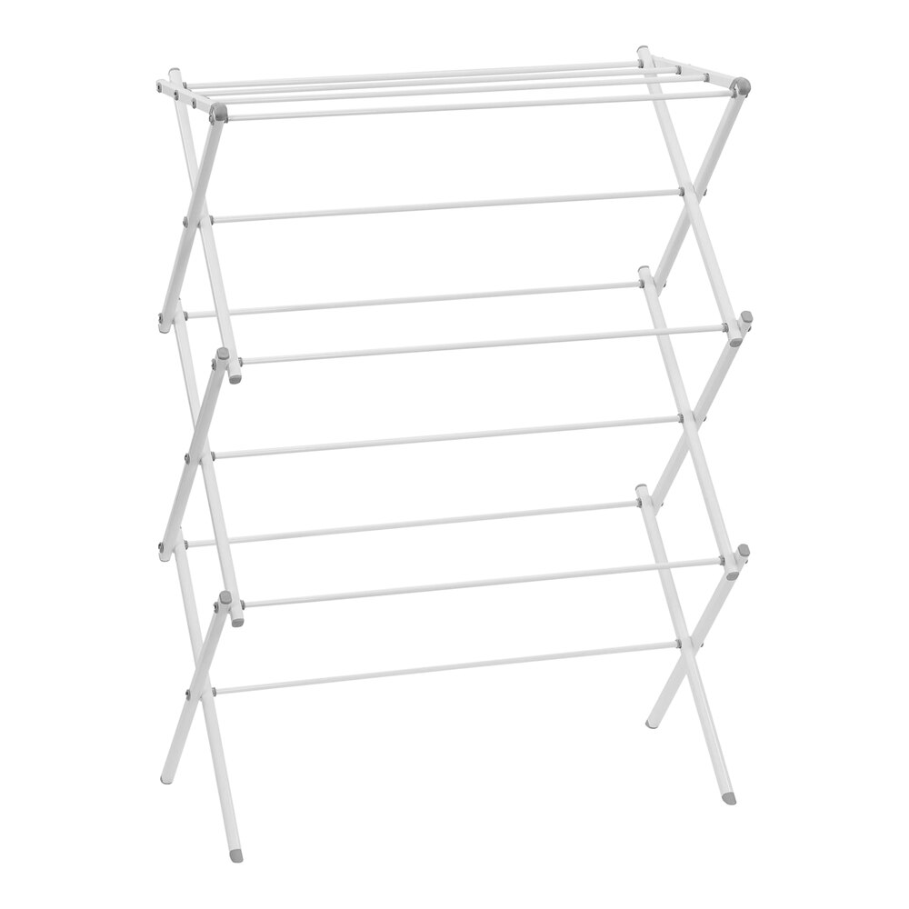 Household Essentials White Indoor Metal Drying Rack HH5119-1