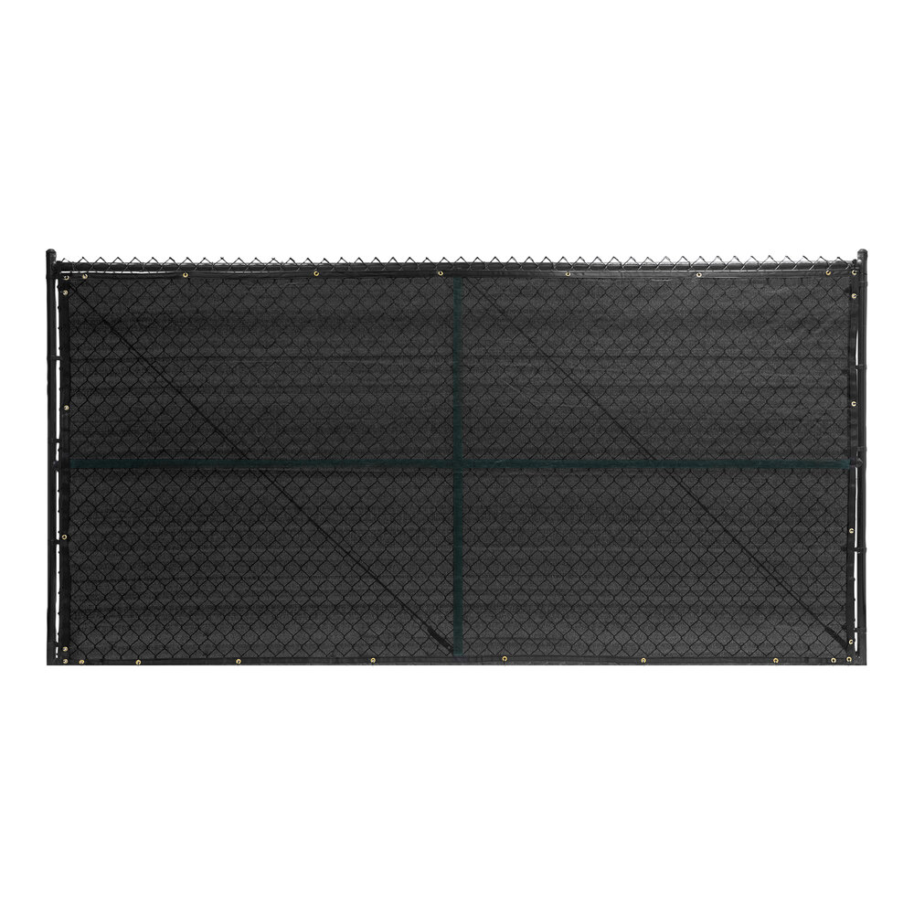 FenceScreen 200 Series Privacy Plus 8' x 50' Black HDPE Privacy Fence ...