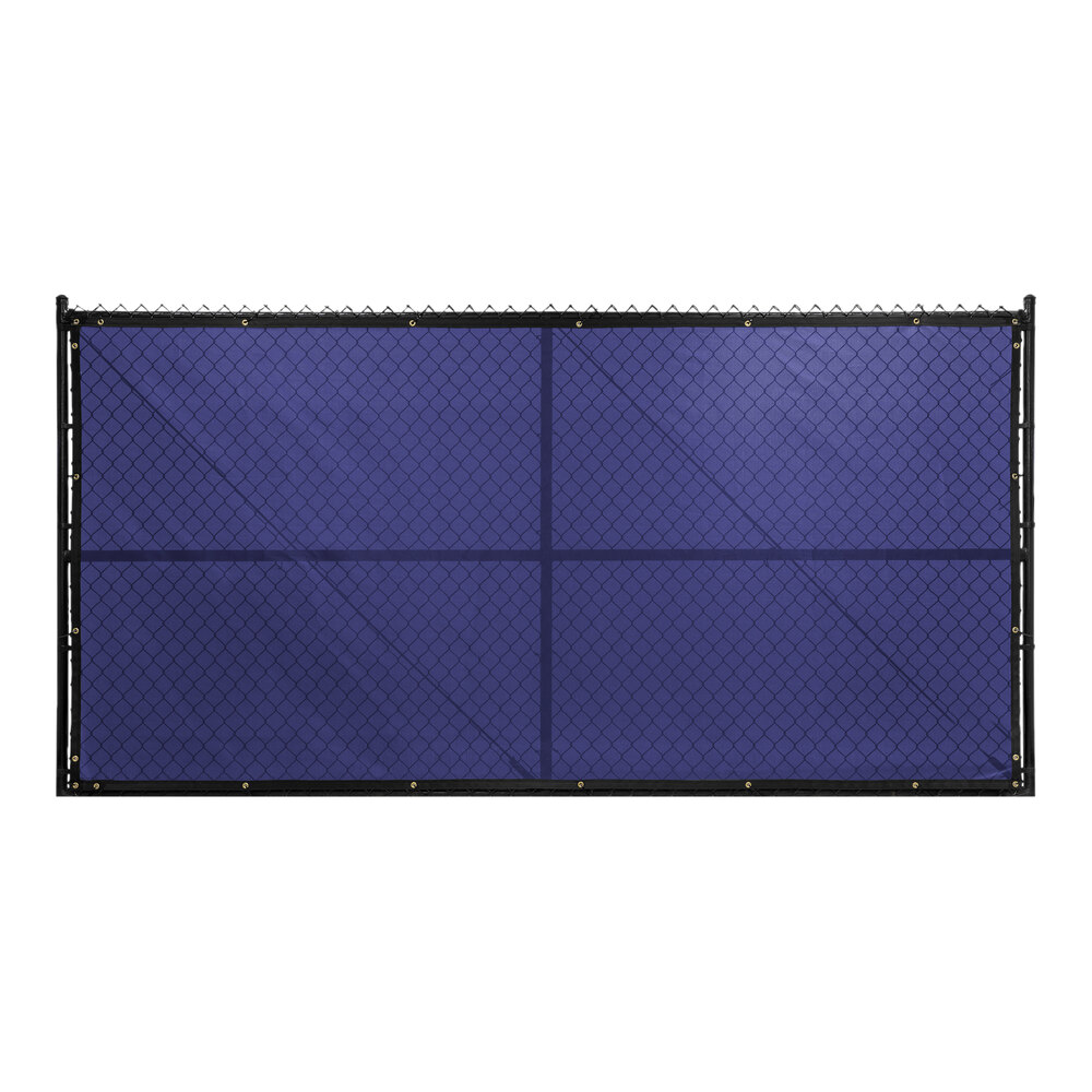 FenceScreen 350 Series 6' x 50' Navy Blue PVC Mesh PLUS Privacy Fence ...