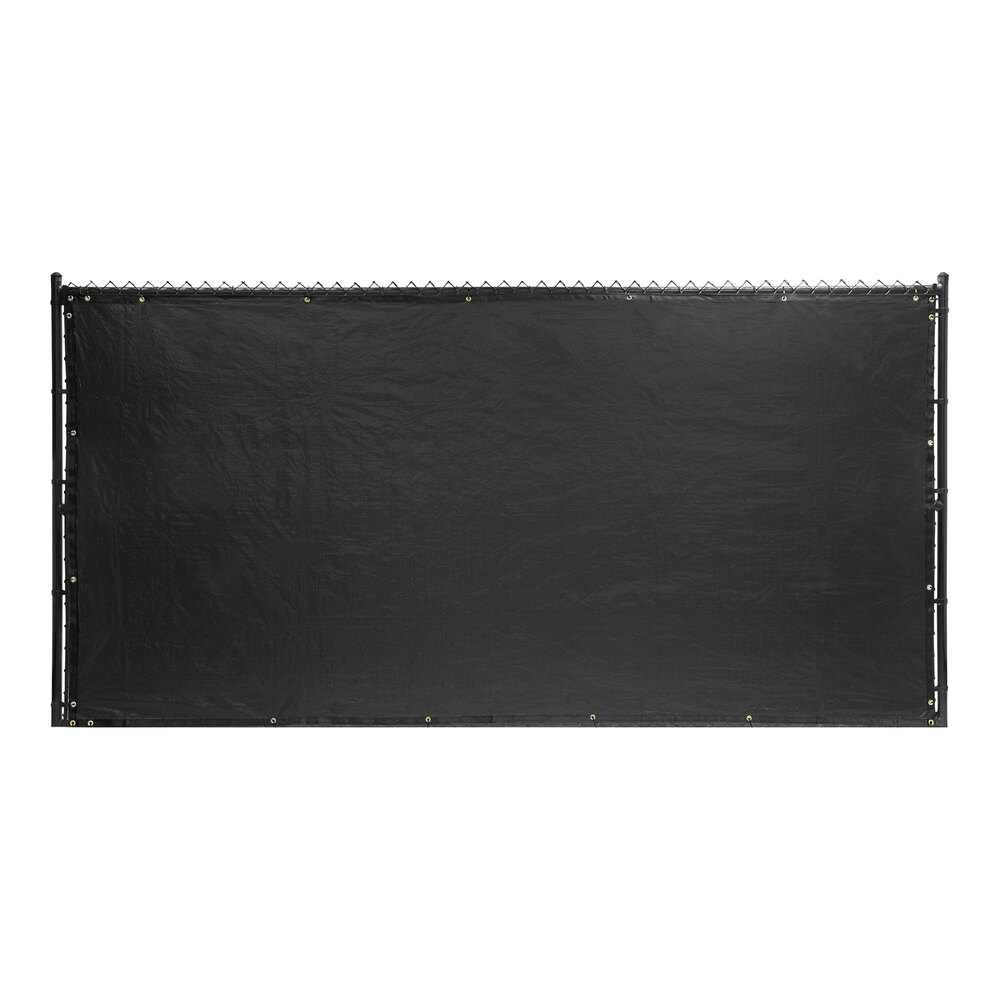 FenceScreen 100 Series FenceBlock 4' x 50' Black Polypropylene Privacy ...