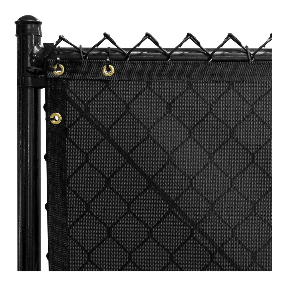 FenceScreen 350 Series 5' x 50' Black PVC Mesh PLUS Privacy Fence ...