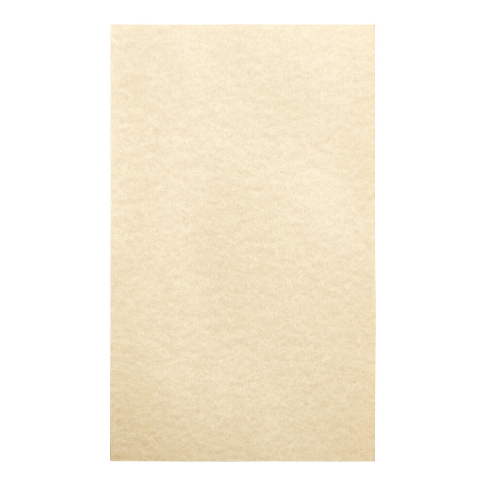 Choice 8 1/2" x 14" Heavy Weight 65 lb. Beige Menu Paper - 100/Pack