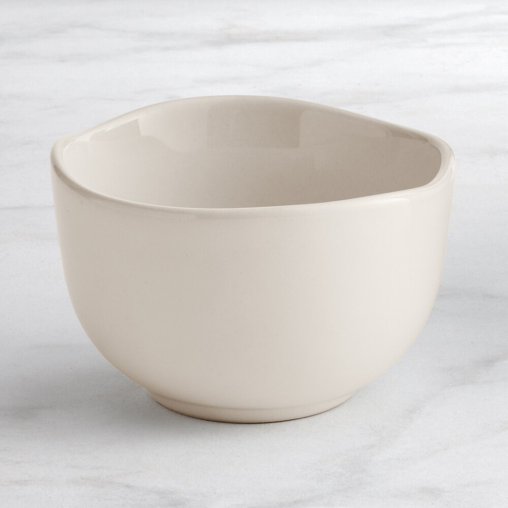 Acopa Highlands 8 oz. Round Birch White China Bouillon Cup - Sample