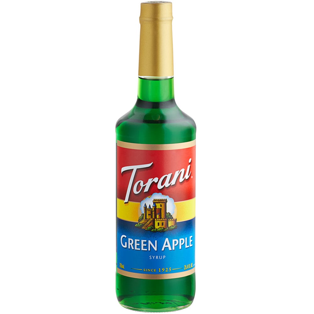 Torani Green Apple Flavoring Syrup - 750 mL