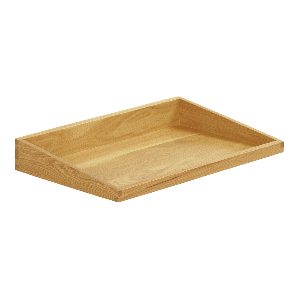 Cal-Mil Sydney 20" x 12" x 3" Oak Angled Display Box 23442-1220-21