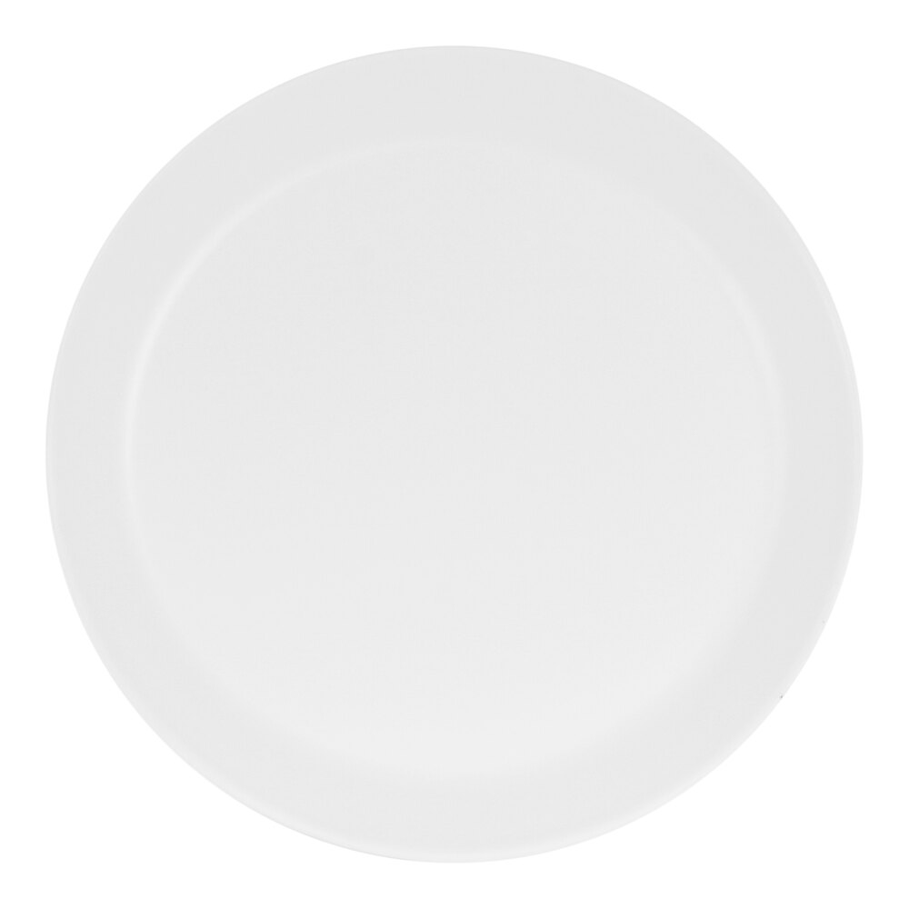Cal-Mil Narrow Rim 11" White Round Melamine Plate