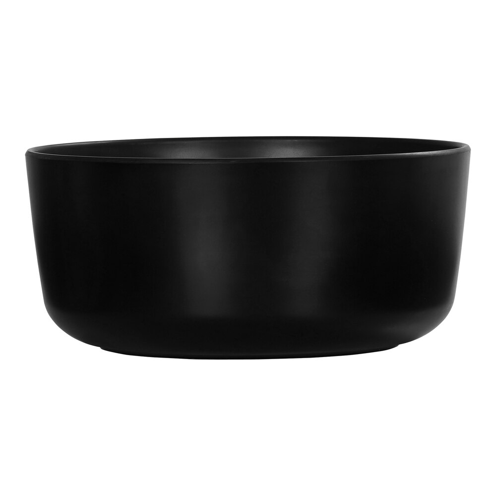 Cal-Mil Oslo 142 oz. Black Round Melamine Serving Bowl