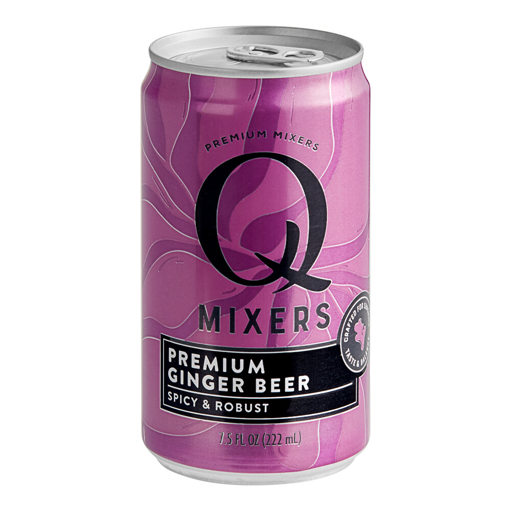 Q Mixers Premium Ginger Beer Can 7.5 fl. oz. - 24/Case