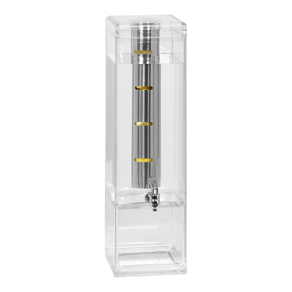 Cal-Mil 3 Gallon Square Beverage Dispenser with Infusion Chamber 23423-3INF