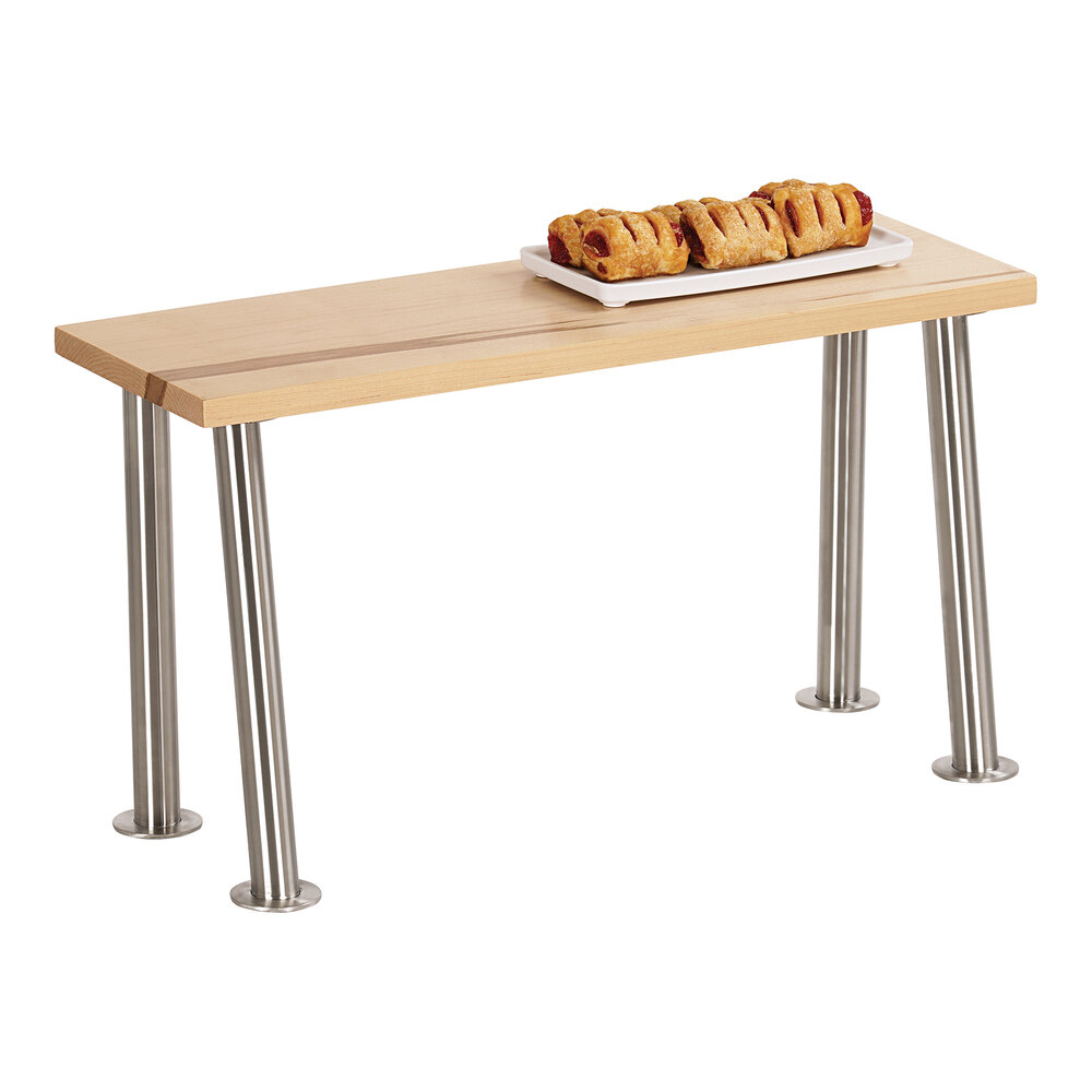 Cal-Mil Blonde 20" x 7" x 11" Maple Rectangle Display Stand with ...