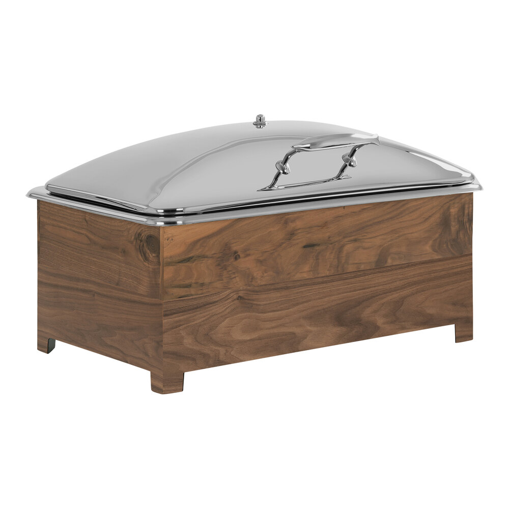 Cal-Mil Sydney Full Size Walnut Chafer with Lid 23143-78