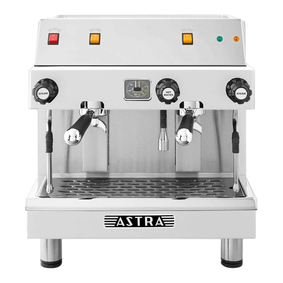 Astra Mega II M2CS-019-1-WH Semi-Automatic White Compact Espresso ...