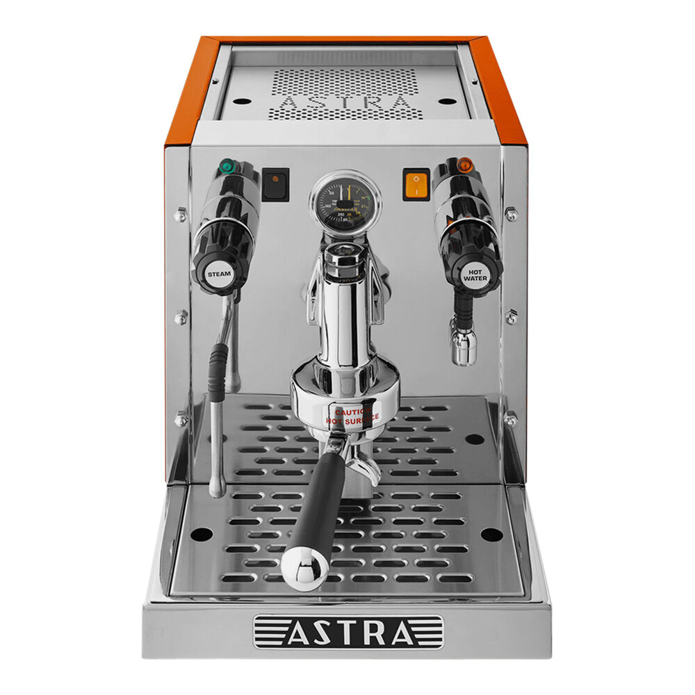 Astra Gourmet GS-022-OR Semi-Automatic Orange Espresso Machine - 220V