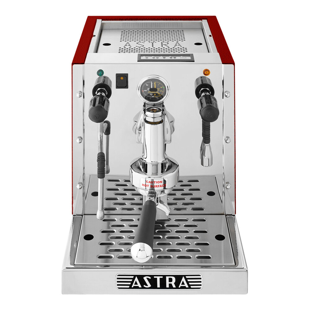 Astra Gourmet GA-021-RD Automatic Red Espresso Machine - 220V