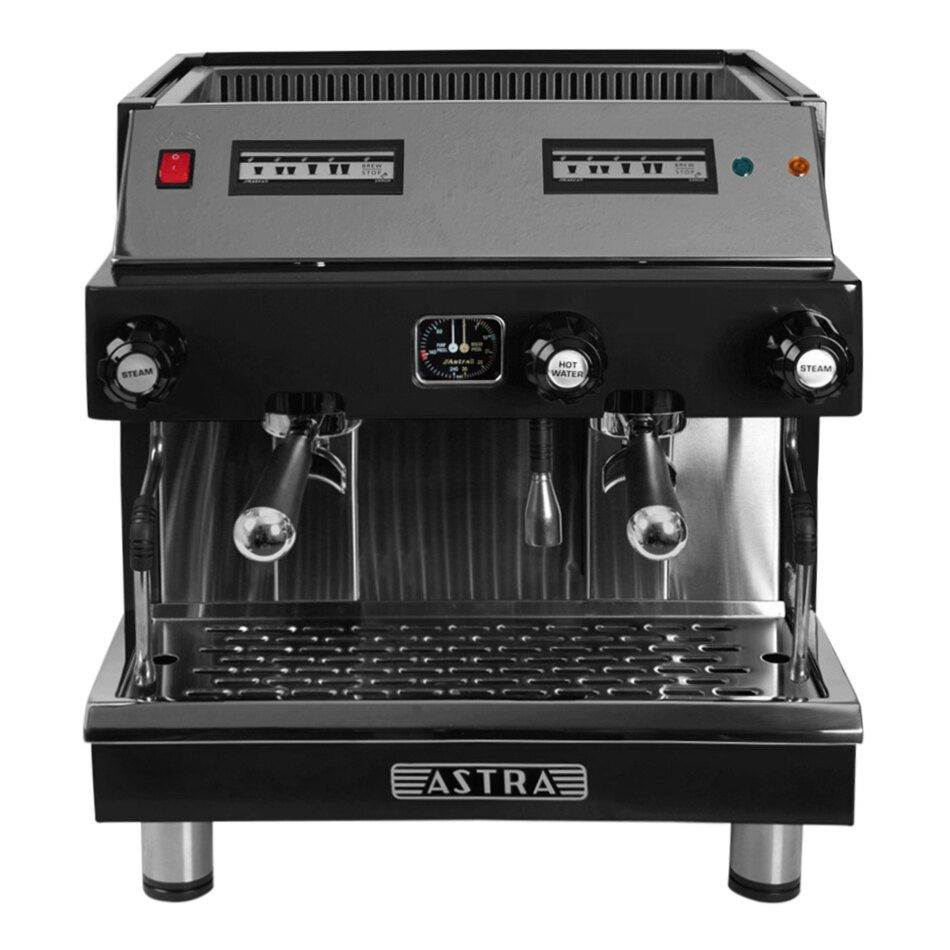 Astra Mega II M2C-014-1-GLB Automatic Black Compact Espresso Machine - 110V