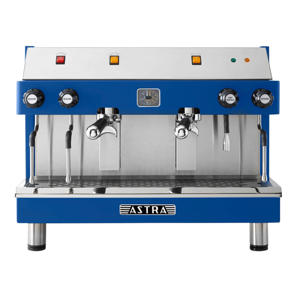 Astra Mega II M2S-017-BL Semi-Automatic Blue Espresso Machine - 220V