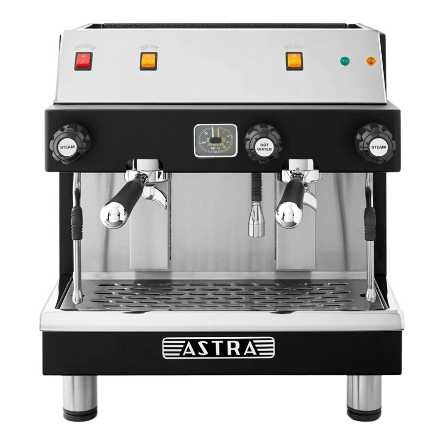 Astra Mega II M2CS-019-1-GLB Semi-Automatic Black Compact Espresso ...