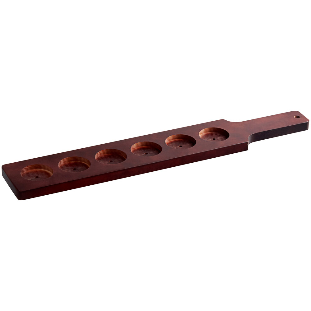 Acopa 24" Mahogany Finish Flight Paddle - 12/Case