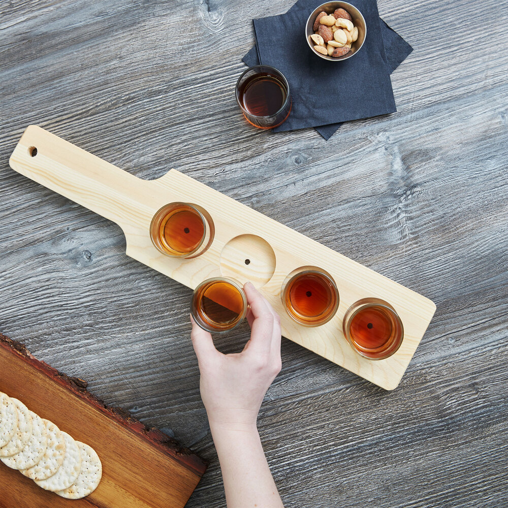 Acopa 18" Natural Wood Flight Paddle - 12/Case