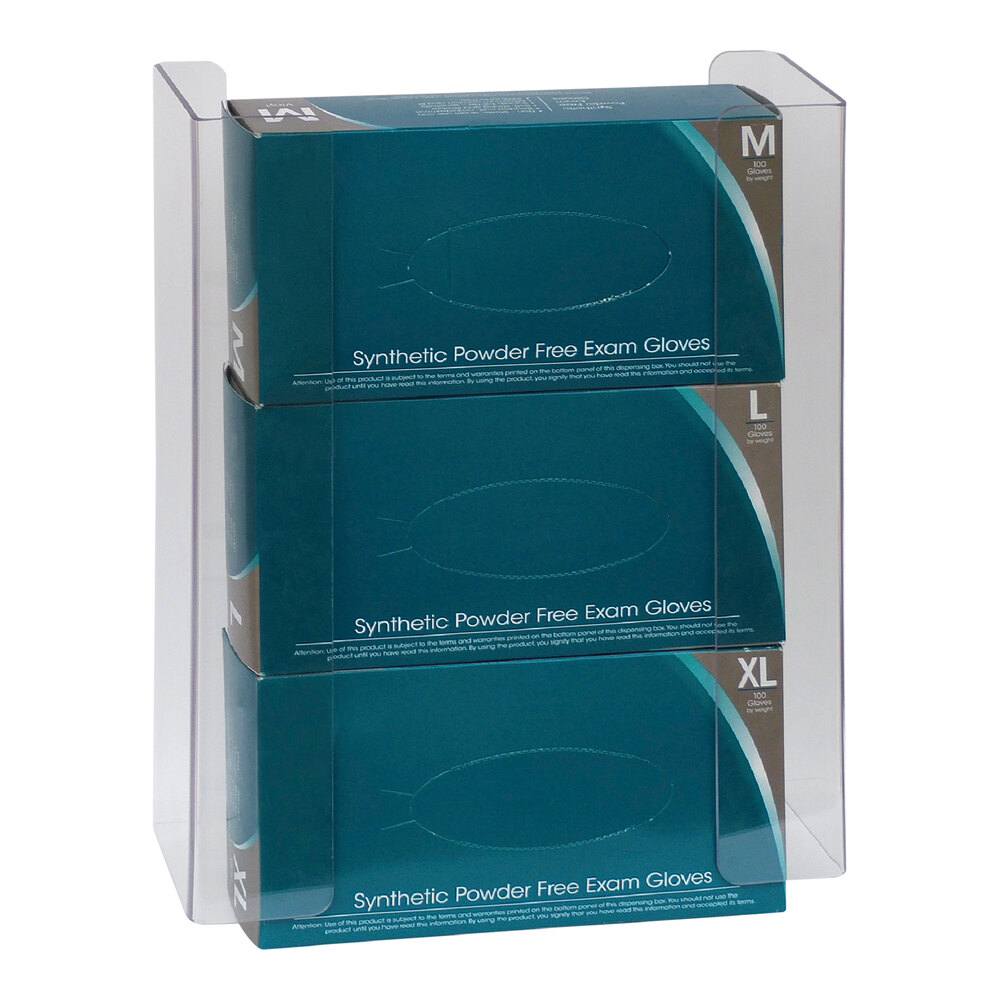 Omnimed PTEG 3-Box Wall Mount Disposable Glove Dispenser