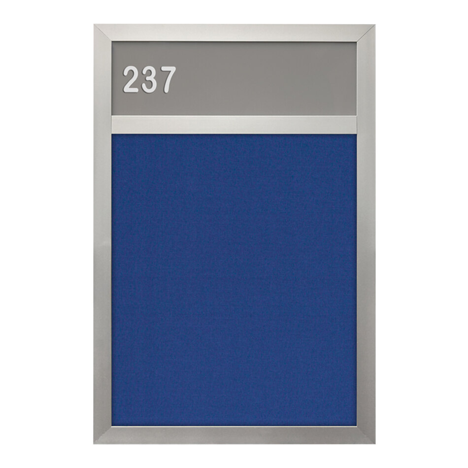United Visual Products 11" x 17" Hall Identification Board with Blue ...