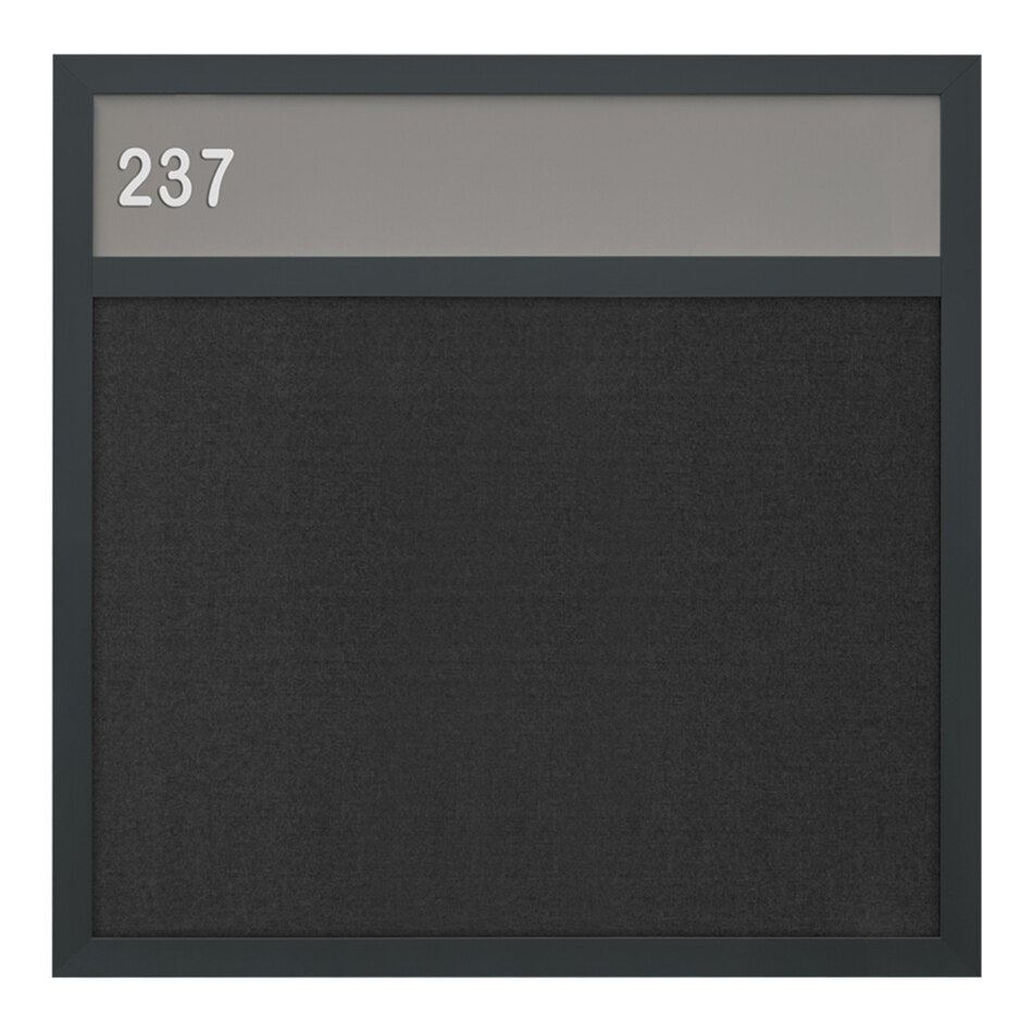 United Visual Products 18" x 18" Hall Identification Board with Black ...