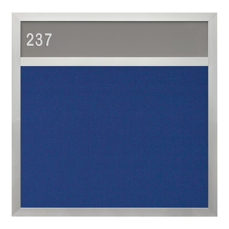 United Visual Products 18" x 18" Hall Identification Board with Blue ...
