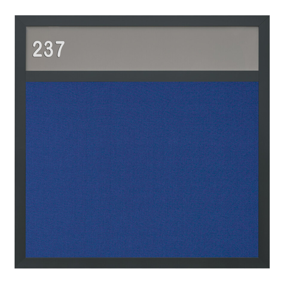 United Visual Products 18" x 18" Hall Identification Board with Blue ...