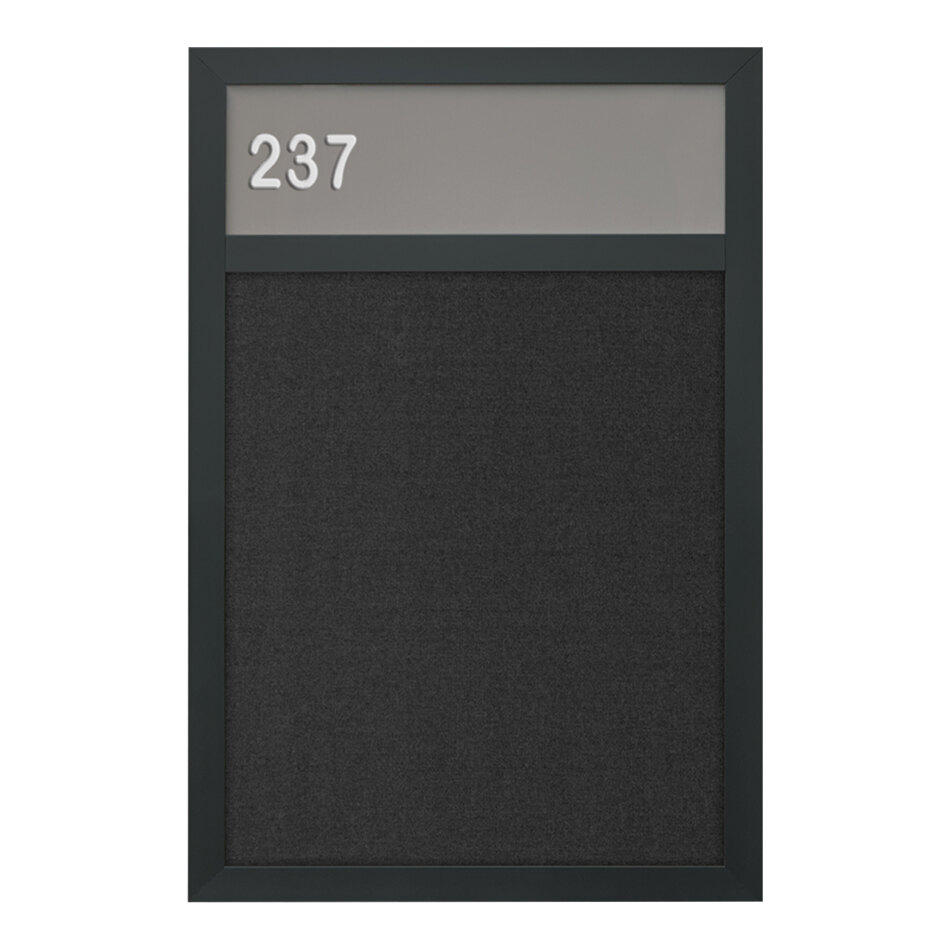 United Visual Products 11" x 17" Hall Identification Board with Black ...