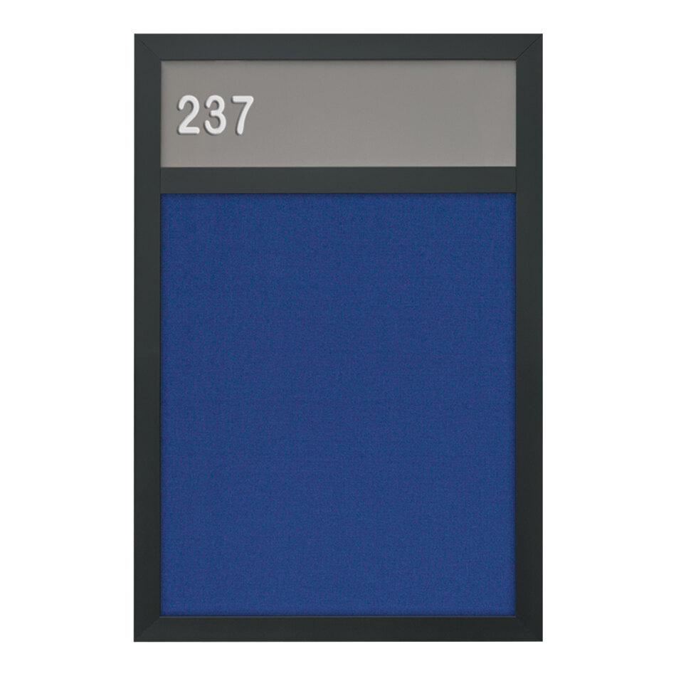 United Visual Products 11" x 17" Hall Identification Board with Blue ...