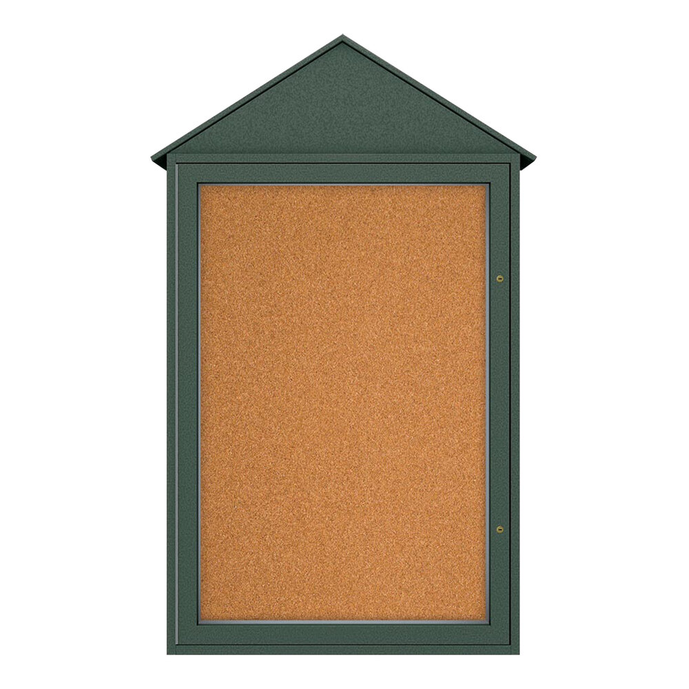 United Visual Products 28" x 48" Single-Sided Enclosed Outdoor ...