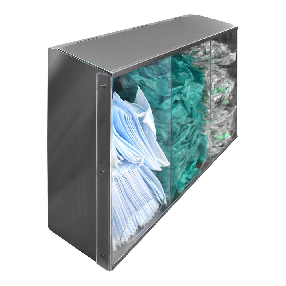 Omnimed Composite 3-Compartment Bulk PPE Dispenser 307033