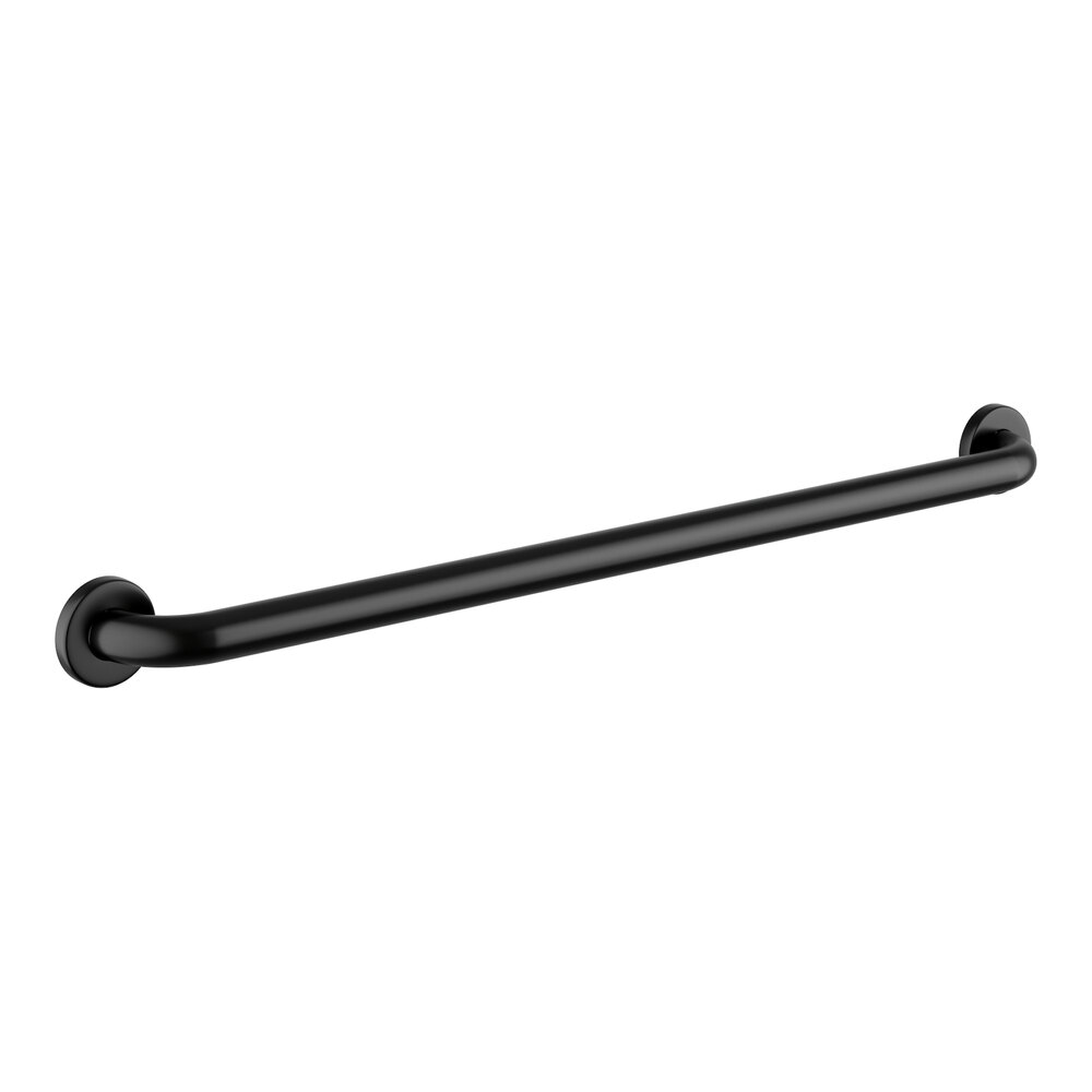 Lavex 36" Stainless Steel Matte Black Restroom Grab Bar