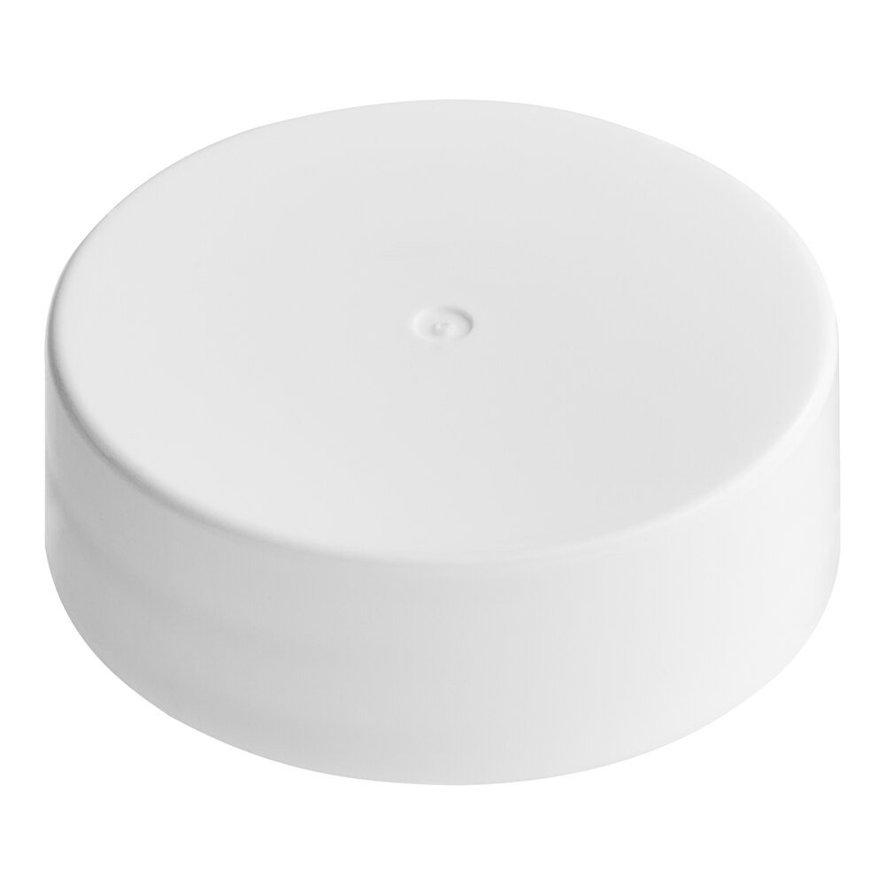 33/400 Smooth White Lid with Foam Liner - 100/Pack