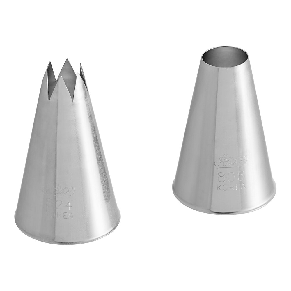 Ateco 3-Piece Pastry Set with a 12" Plastic-Coated Reusable Pastry Bag ...