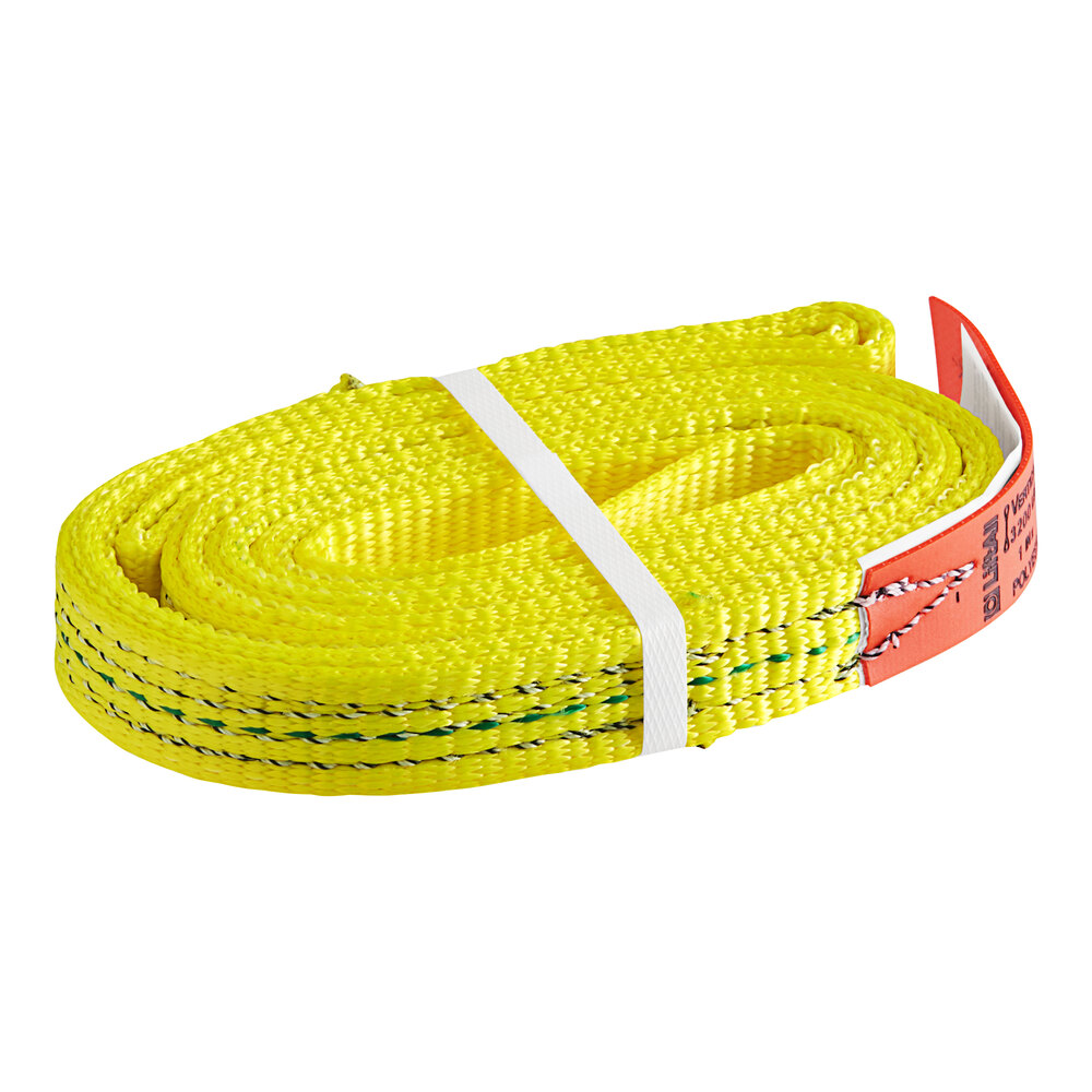 Lift-All Webmaster 1600 1" x 6' 2-Ply Flat Eye & Eye Polyester Web Sling EE2801DFX6