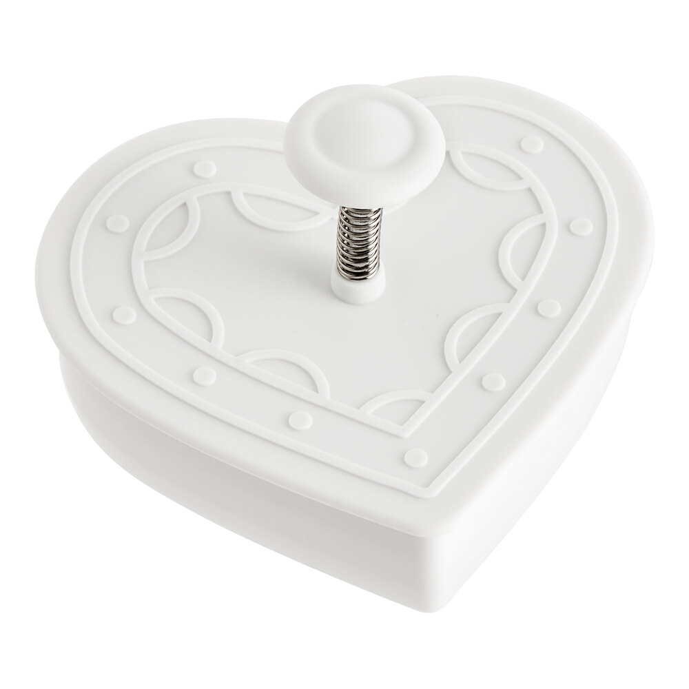 Ateco 2" Plastic Heart Plunger Cutter 1976