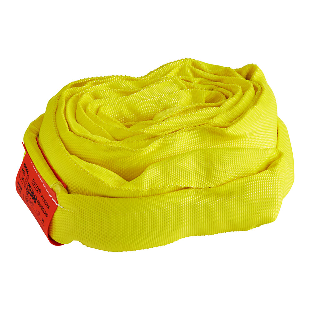 Lift-All 10' Yellow Tuflex Endless Polyester Roundsling EN90X10