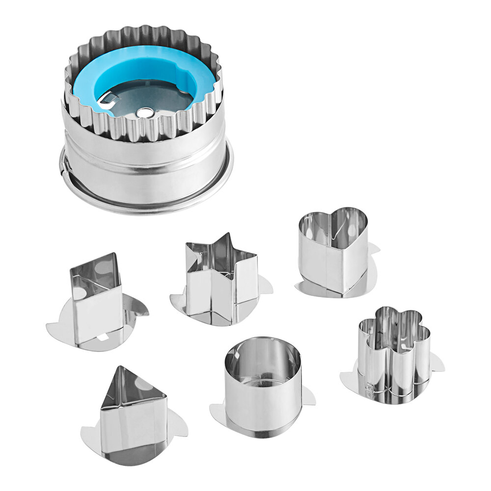 Ateco 7-Piece Stainless Steel Linzer Tart Cookie Cutter Set 4844