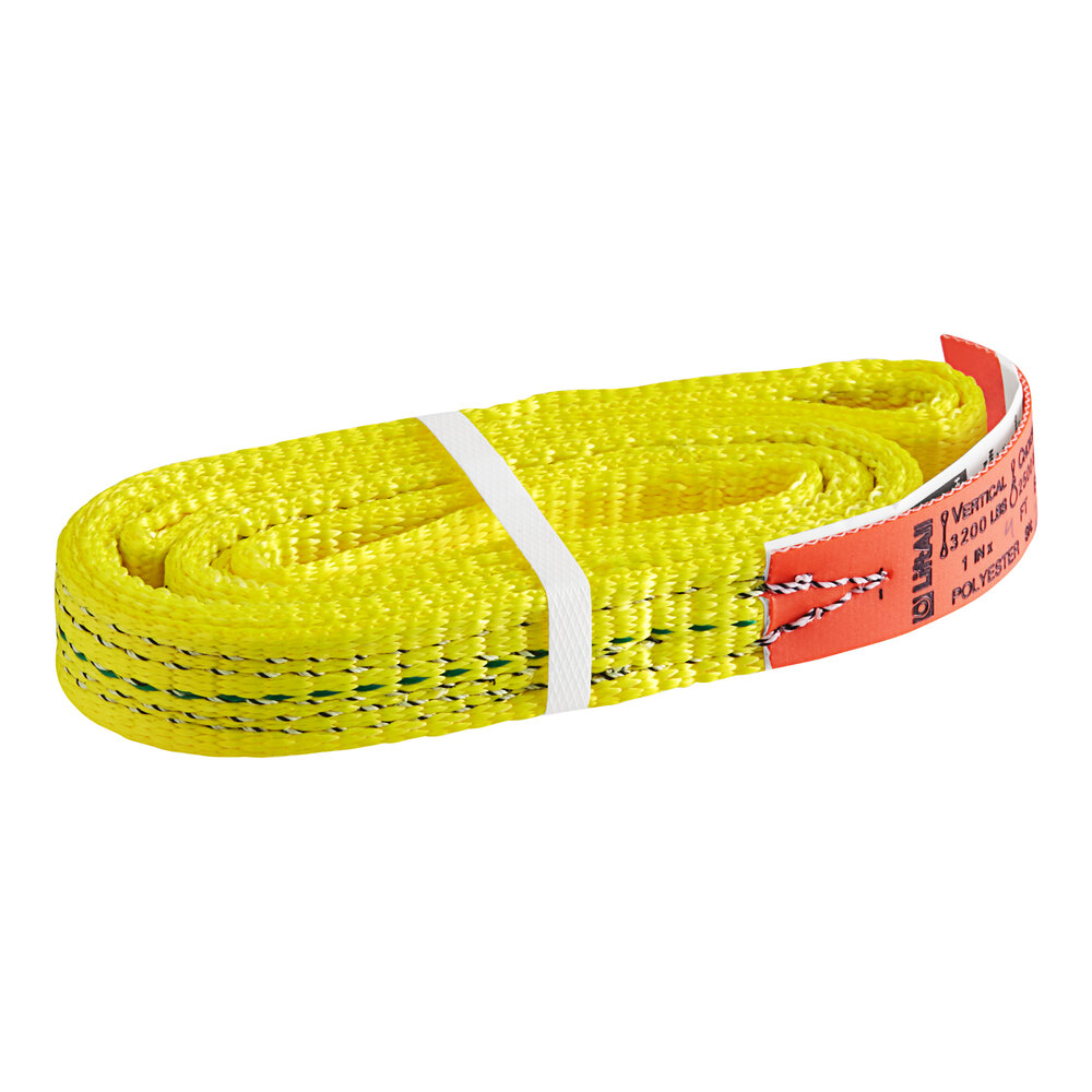 Lift-All Webmaster 1600 1" x 4' 2-Ply Flat Eye & Eye Polyester Web ...